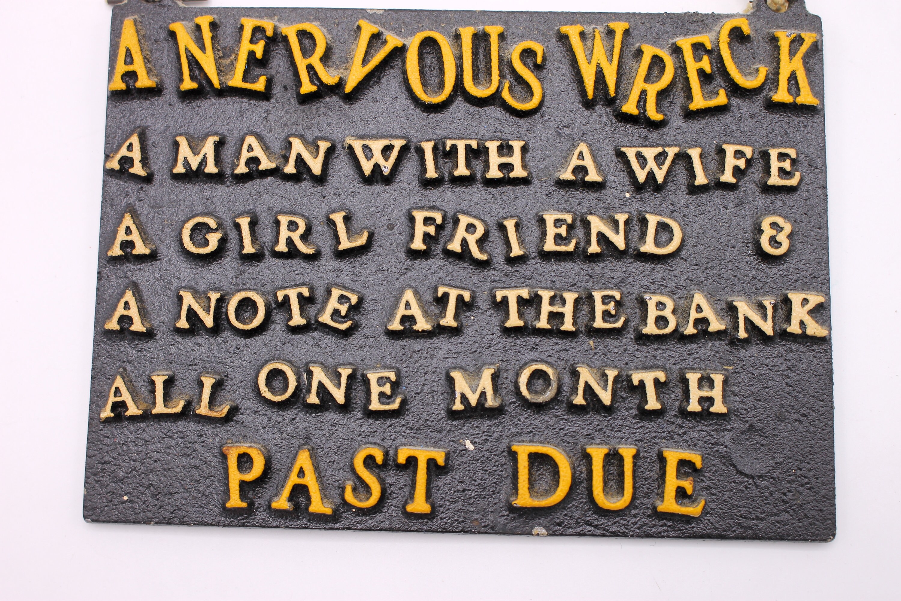 Nervous Wreck Vintage Novelty Metal Sign - Etsy