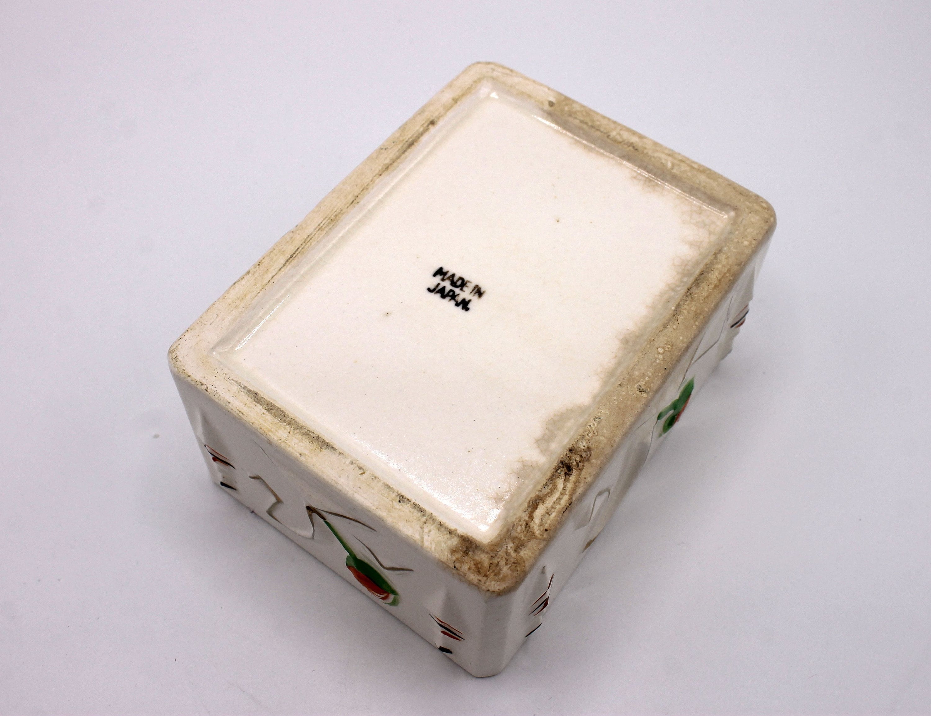 Art Deco Porcelain Cigarette Box and Ashtray Set With Leaping - Etsy