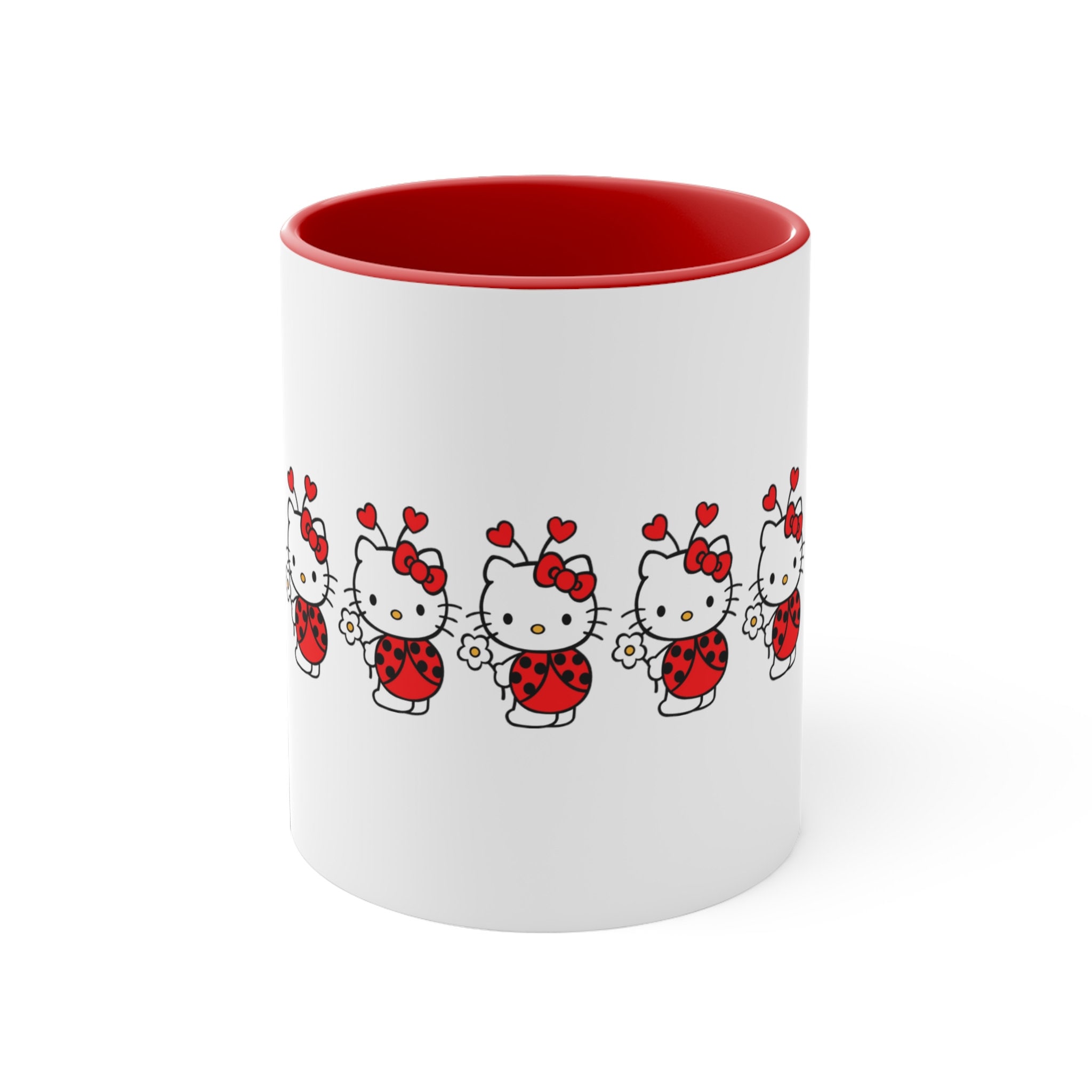 Hello Kitty Ladybug Mug // Red Sanrio Mug, Aesthetic, Gift, - Etsy