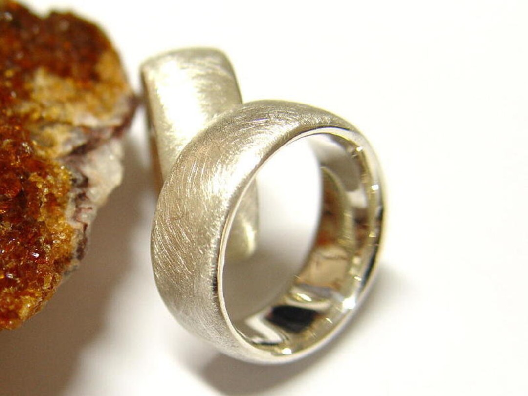 Wedding Rings/partners Silver Hand Forged - Etsy