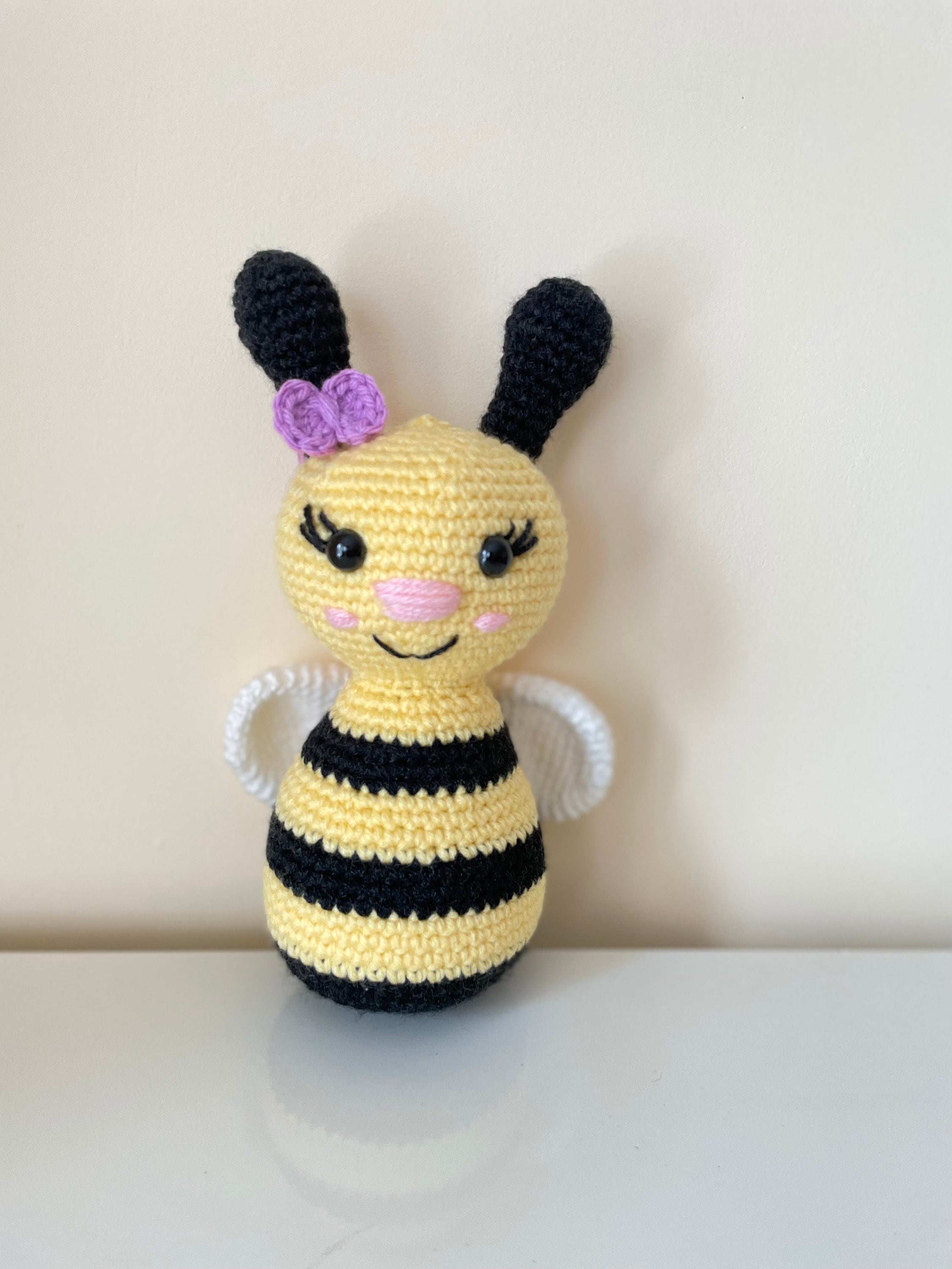 Crochet Bumblebee Amigurumi Toy Finished Bumble Bee Stuffed - Etsy