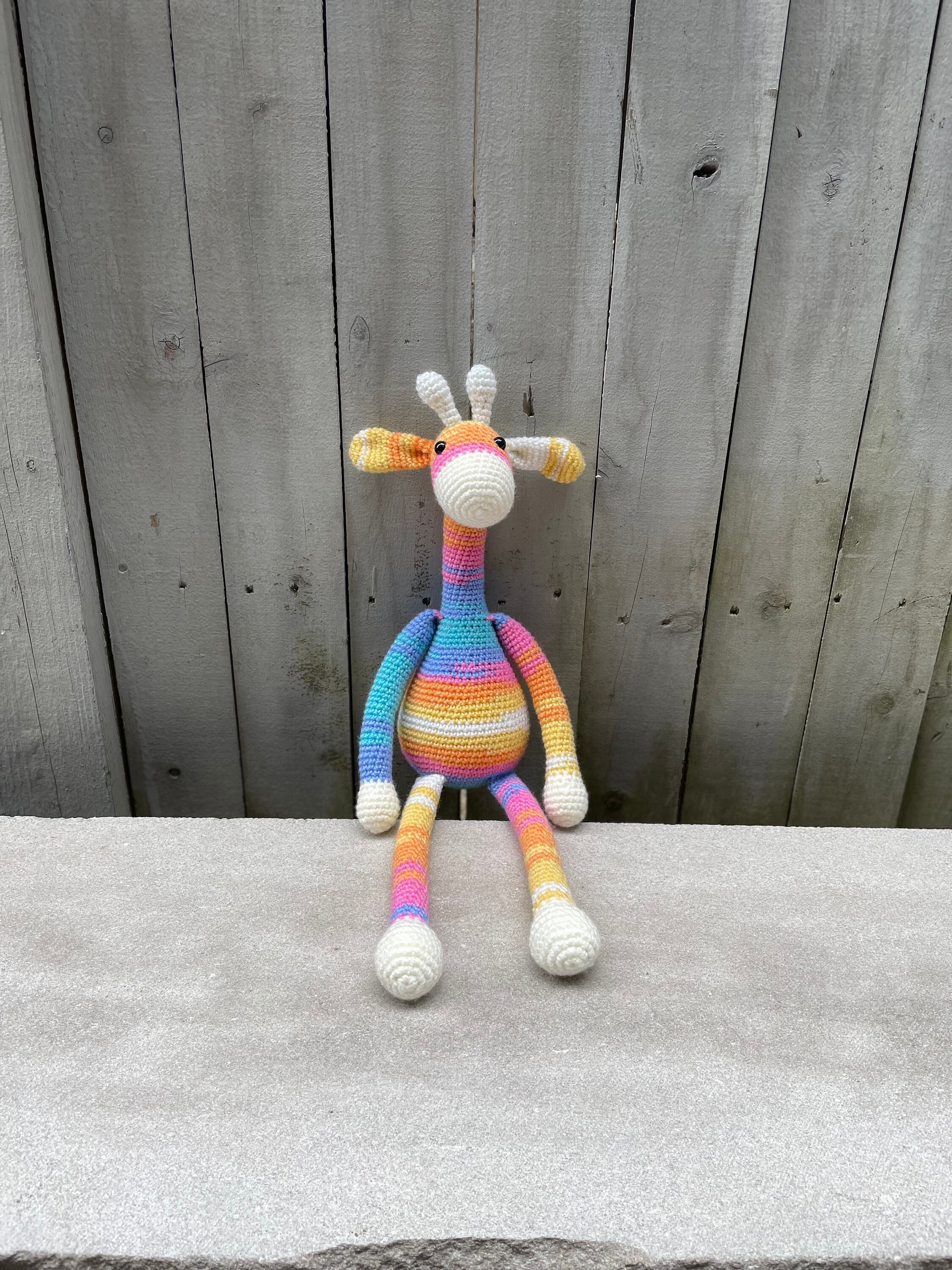 Stuffed Animals & Plushies Toys & Games Toys Crochet stuffed giraffe ...
