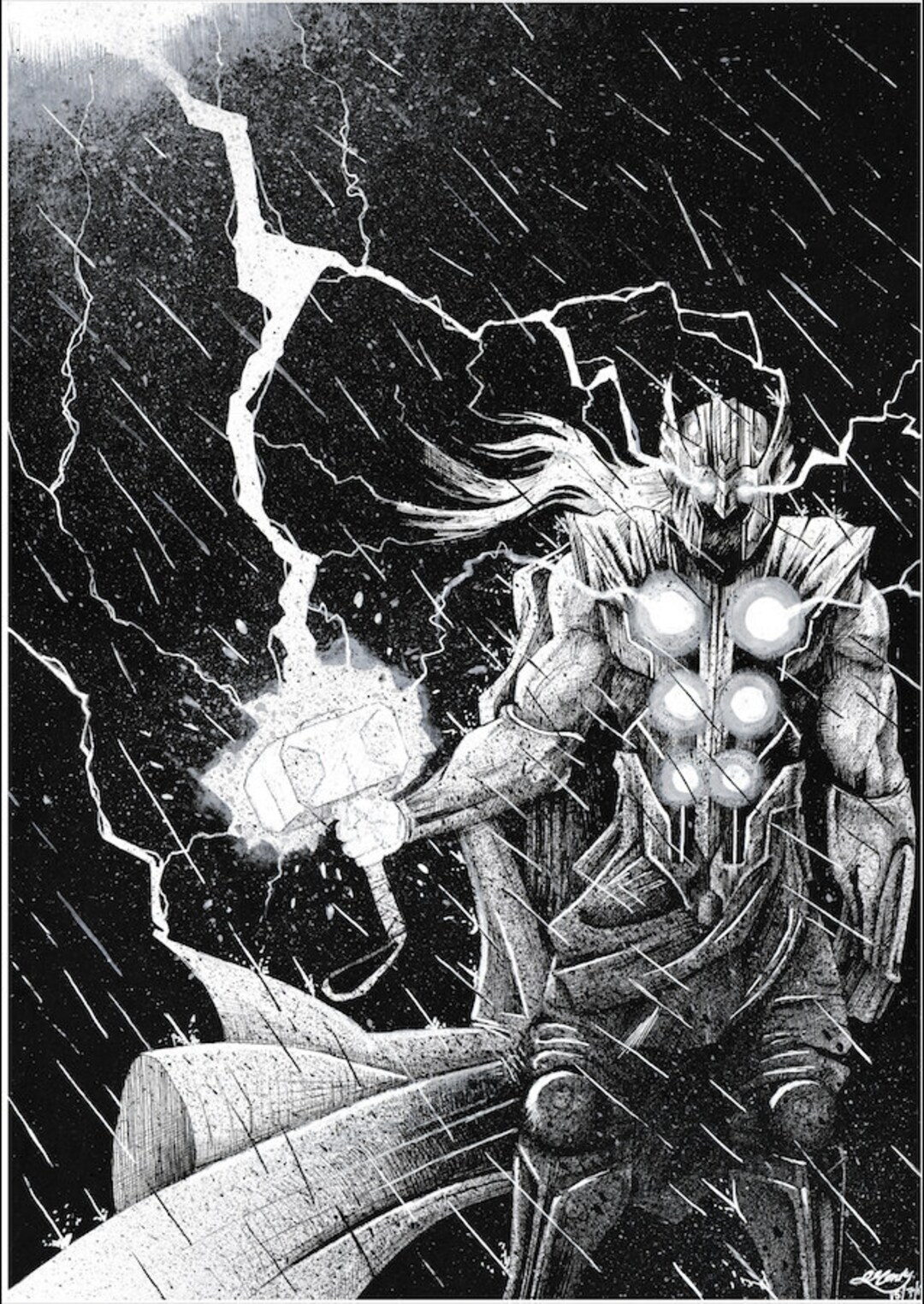 PRINTS Thor Thunderstorm Scene - Etsy UK
