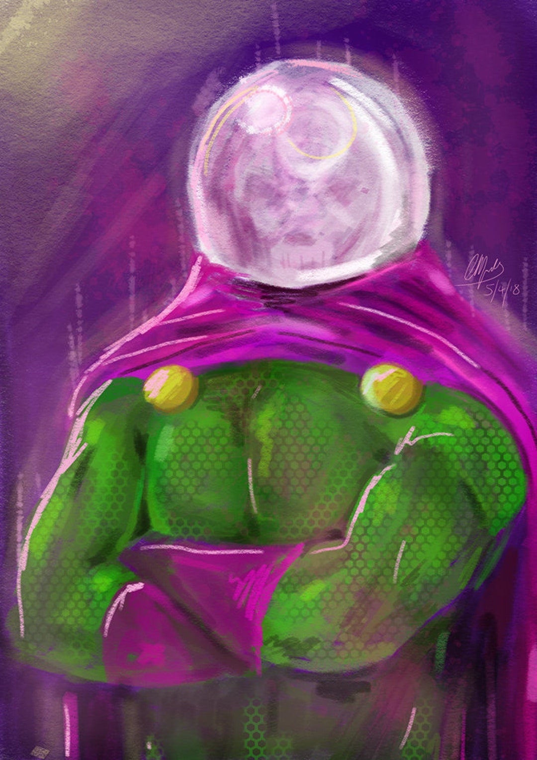 PRINT Mysterio Digital Illustration - Etsy