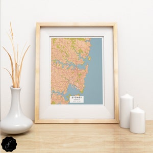 Custom Map Print, Personalized Map, Map Gift Wall Art, Any City Map ...