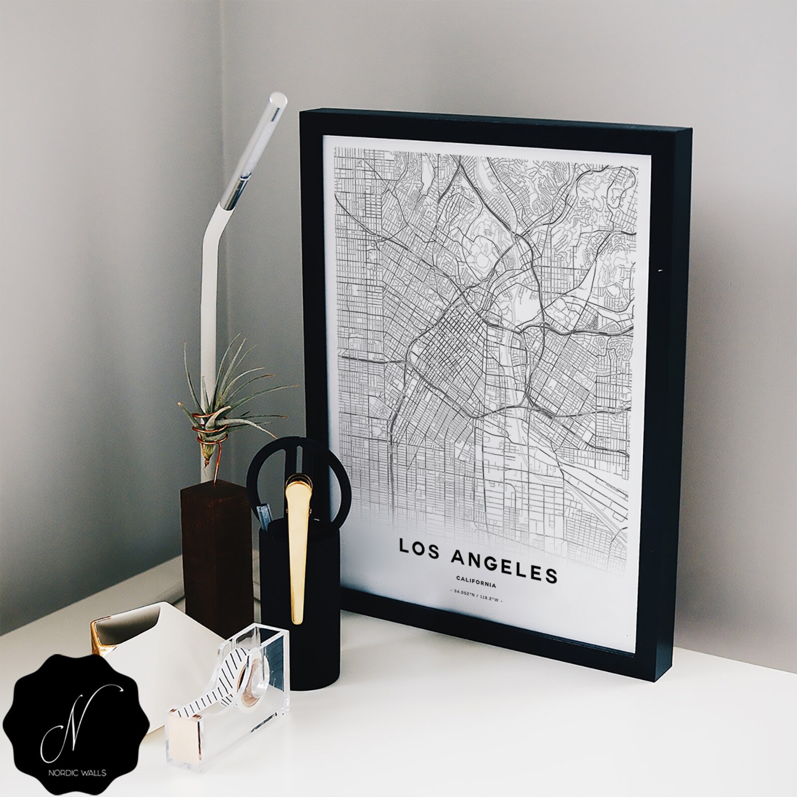 Los Angeles Printable Map LA City Map Print Los Angeles Map - Etsy