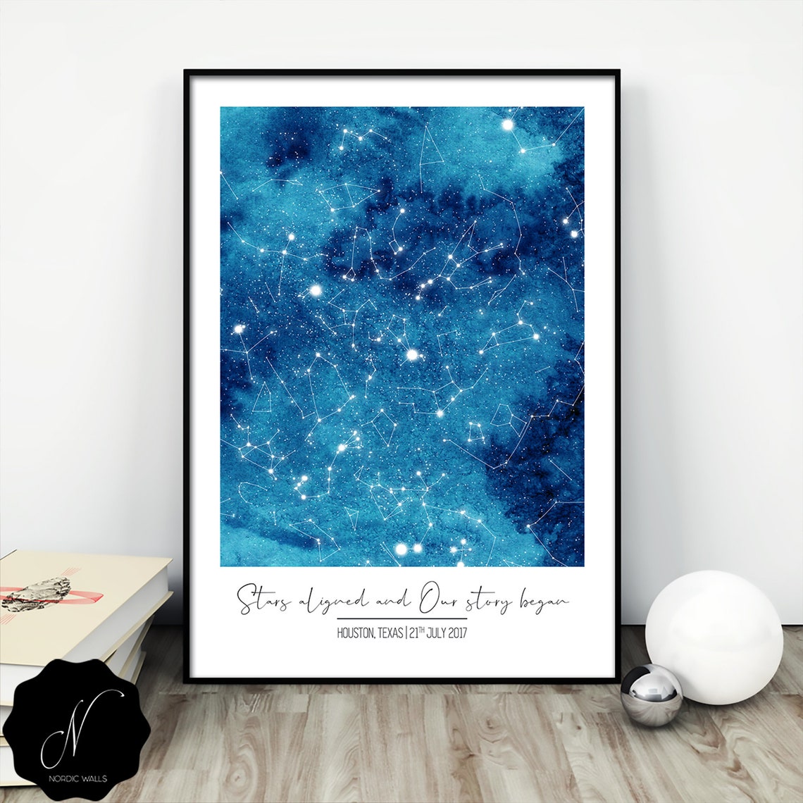 Custom Star Map Personalized Star Map Gift Star Map by Date - Etsy