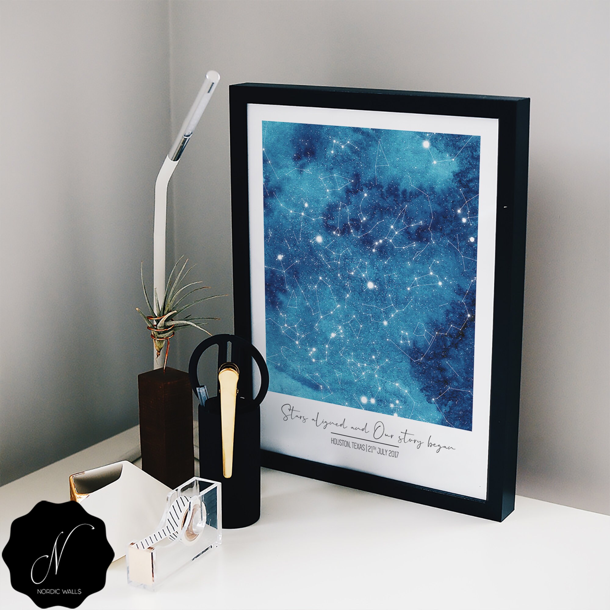 Custom Star Map Personalized Star Map Gift Star Map by Date - Etsy