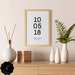 Anniversary Date Print Custom Date Poster Custom Date - Etsy