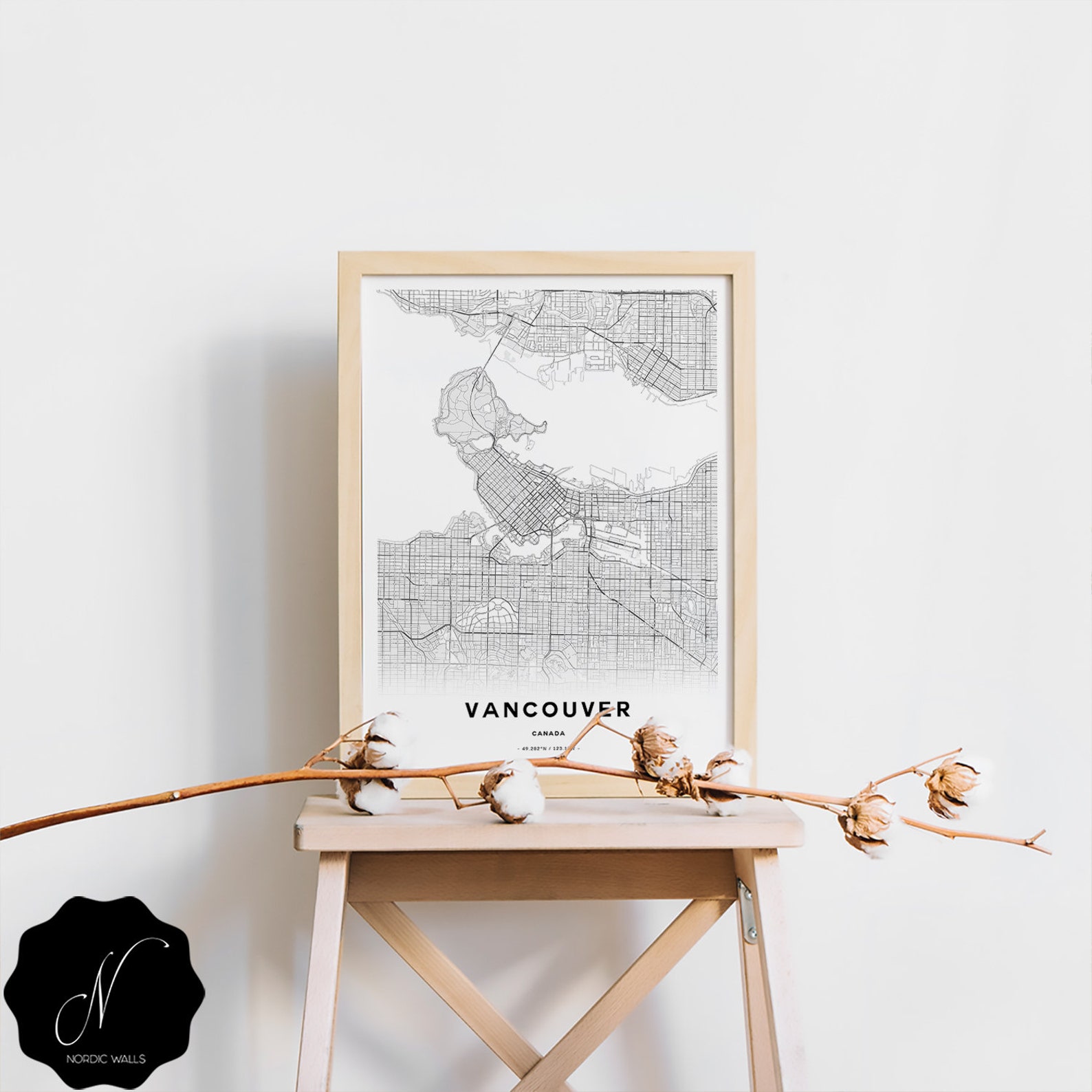 Vancouver Map Print, Maps as Art, Printable Map of Vancouver Wall Art ...