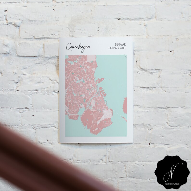 Custom Map Print Personalized Map Printable Wall Art Custom - Etsy