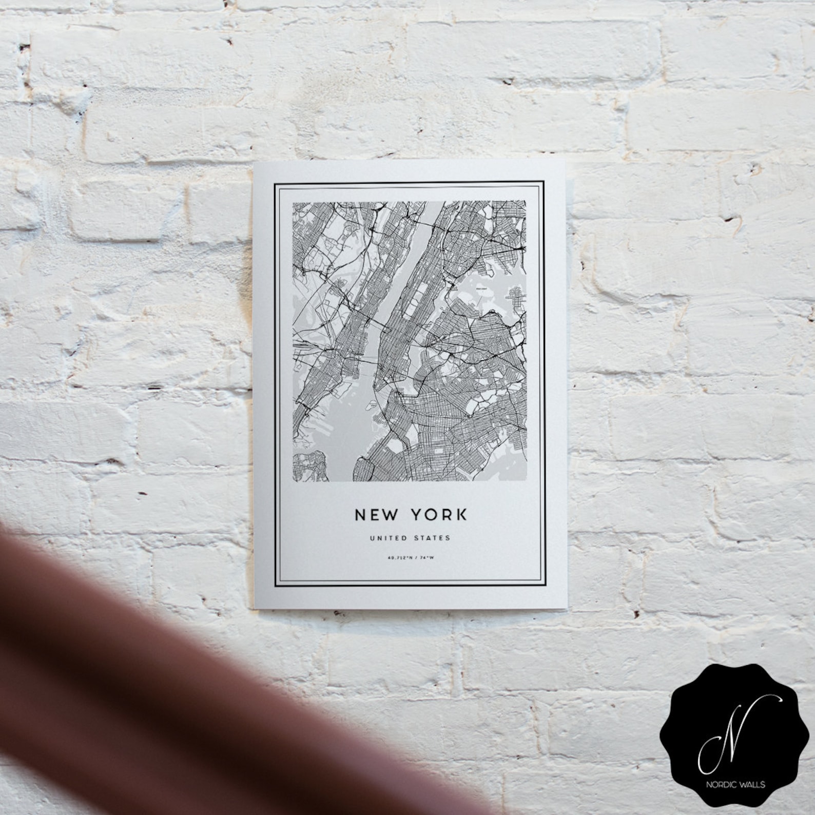 Custom Map Printable Wall Art Custom Map Wall Art - Etsy