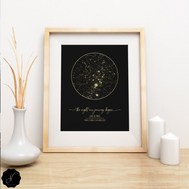 Star Map Poster Constellation Map Printable Star Chart | Etsy