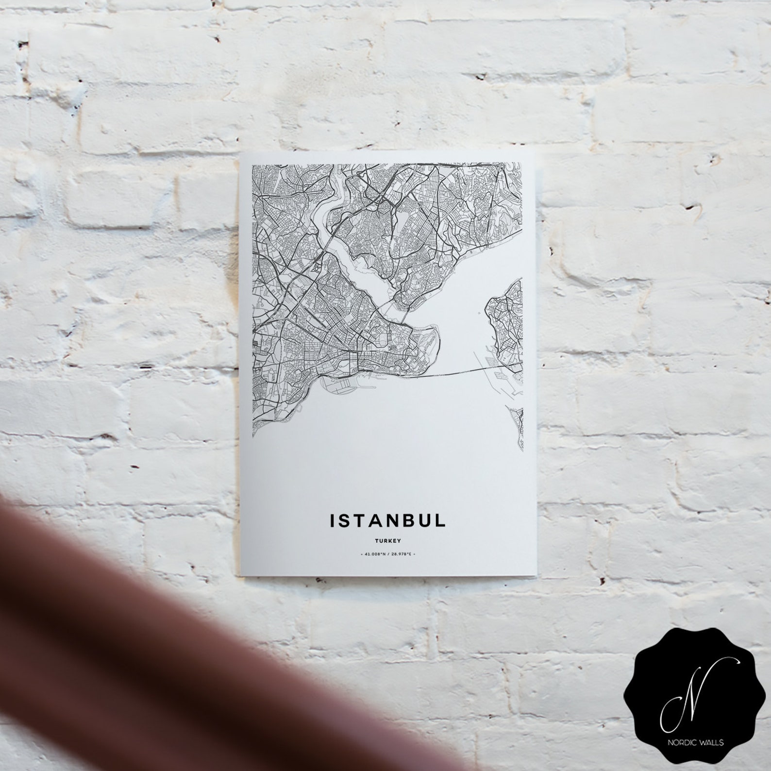 Istanbul Map Print Istanbul City Map Wall Art Map as Art - Etsy