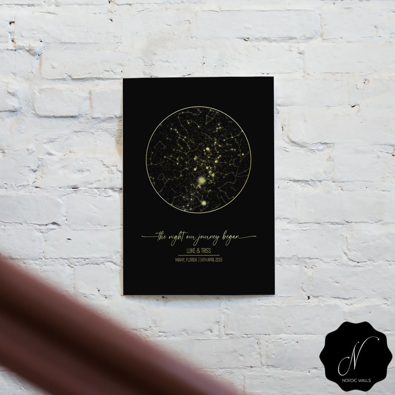 Star Map Poster Constellation Map Printable Star Chart | Etsy