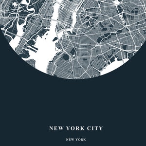 Custom Map Digital Printable Wall Art, Personalized Map of Any City ...