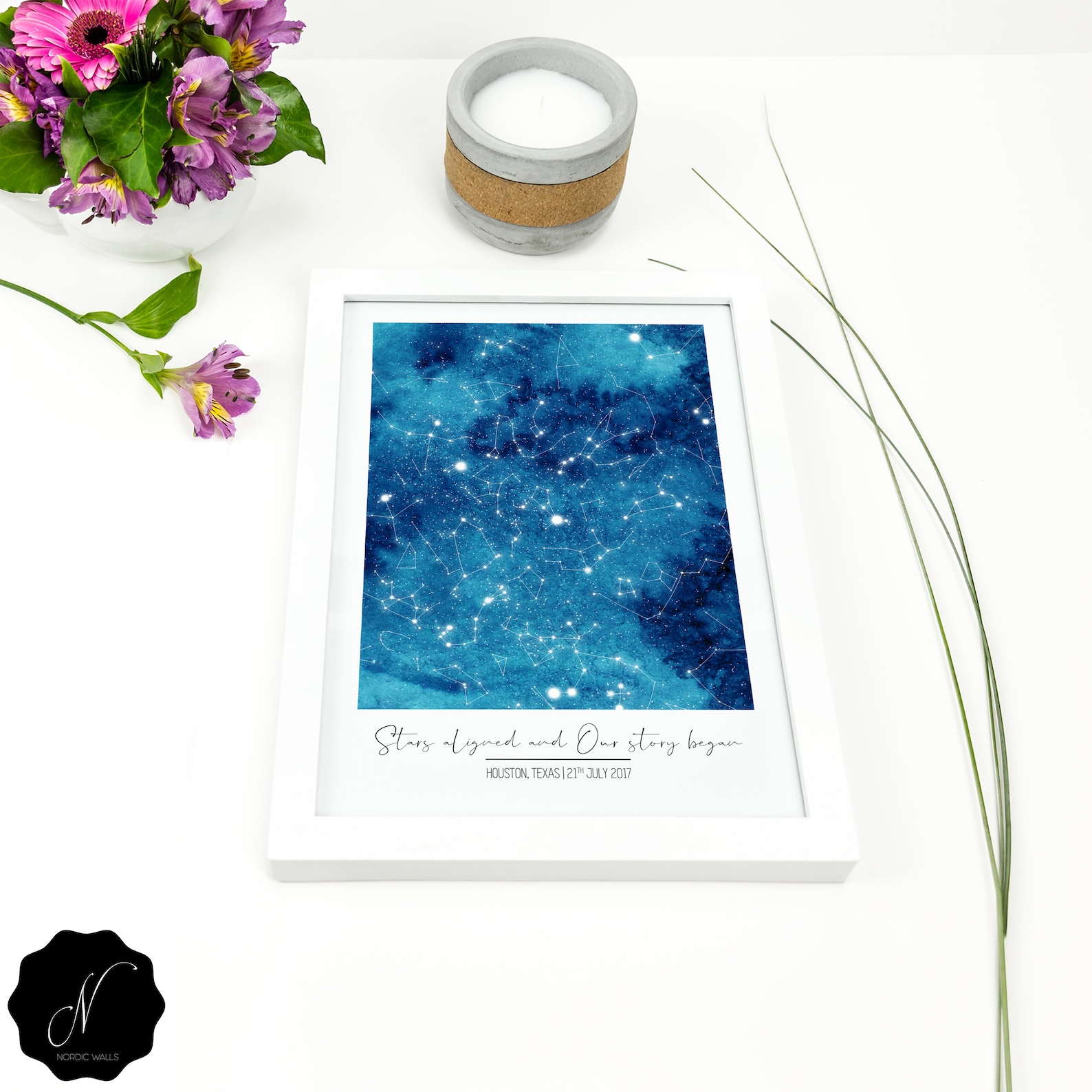 Custom Star Map Personalized Star Map Gift Star Map by Date - Etsy