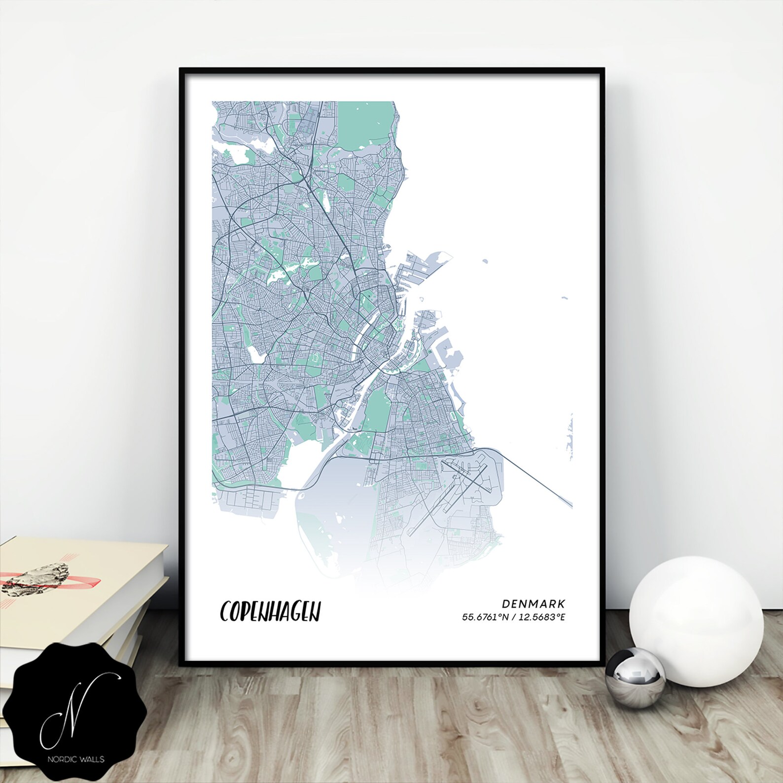 Custom Map Printable Wall Art Modern Custom City Map Prints | Etsy