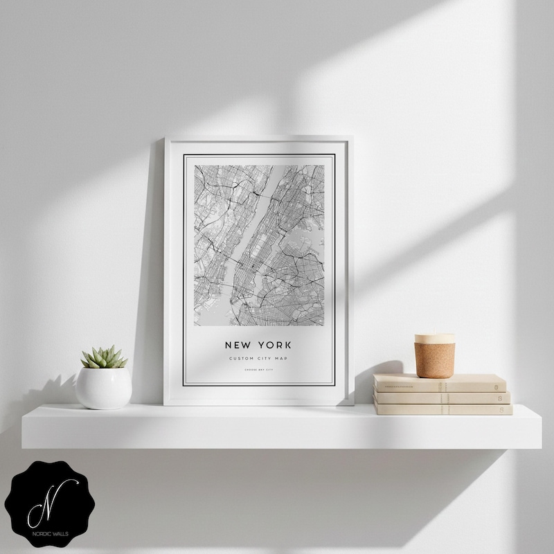 Personalised Map Poster - Etsy
