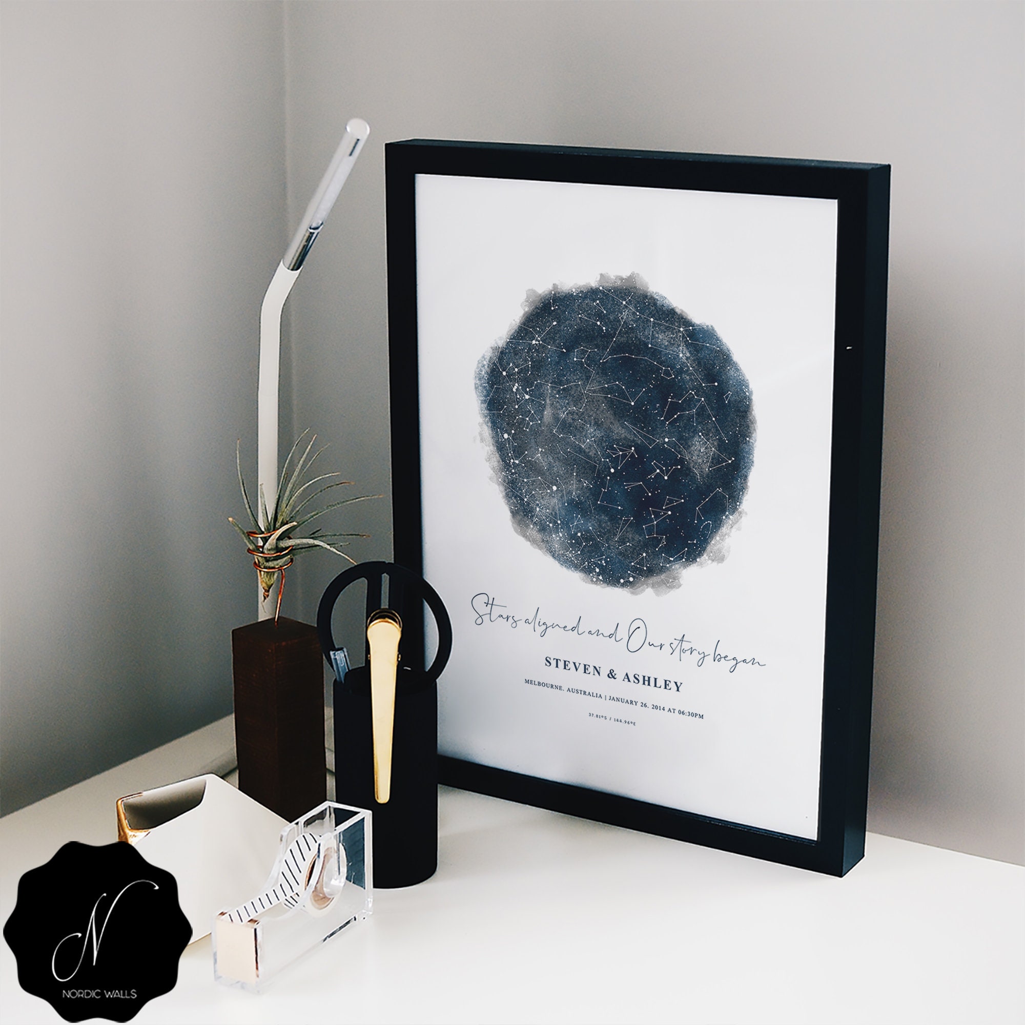 Custom Sky Map Wall Art Custom Map Gift Custom Star Map By | Etsy