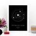 Planetary Alignment Print Custom by Date, Personalized Solar System ...