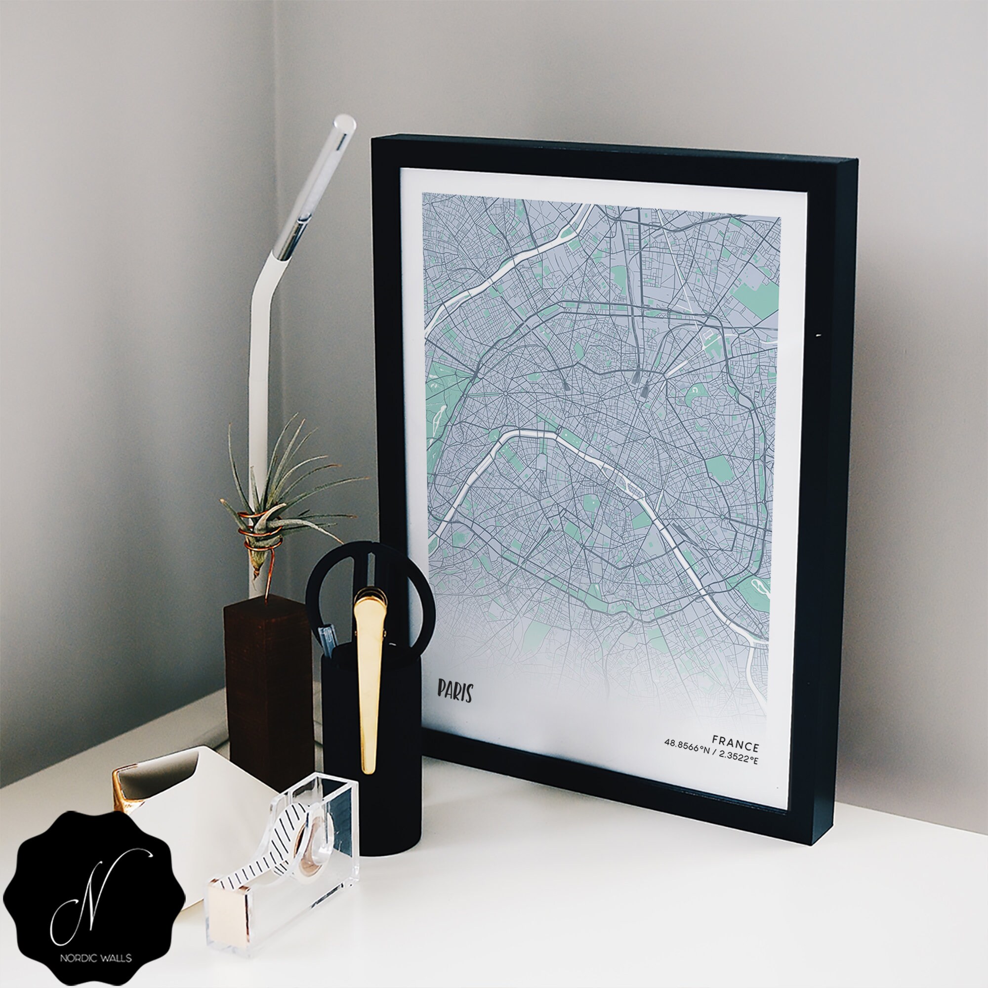 Custom Map Printable Wall Art Modern Custom City Map Prints - Etsy