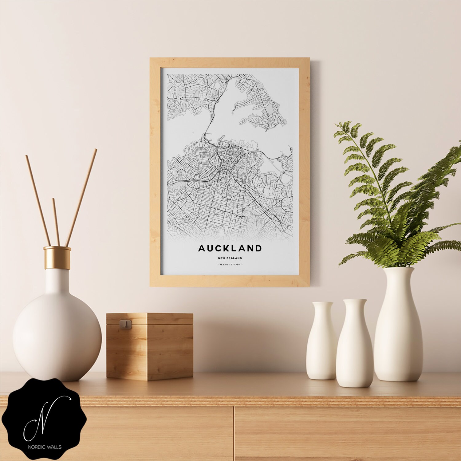 Auckland Map Print Auckland City Map Prints Map Gifts - Etsy