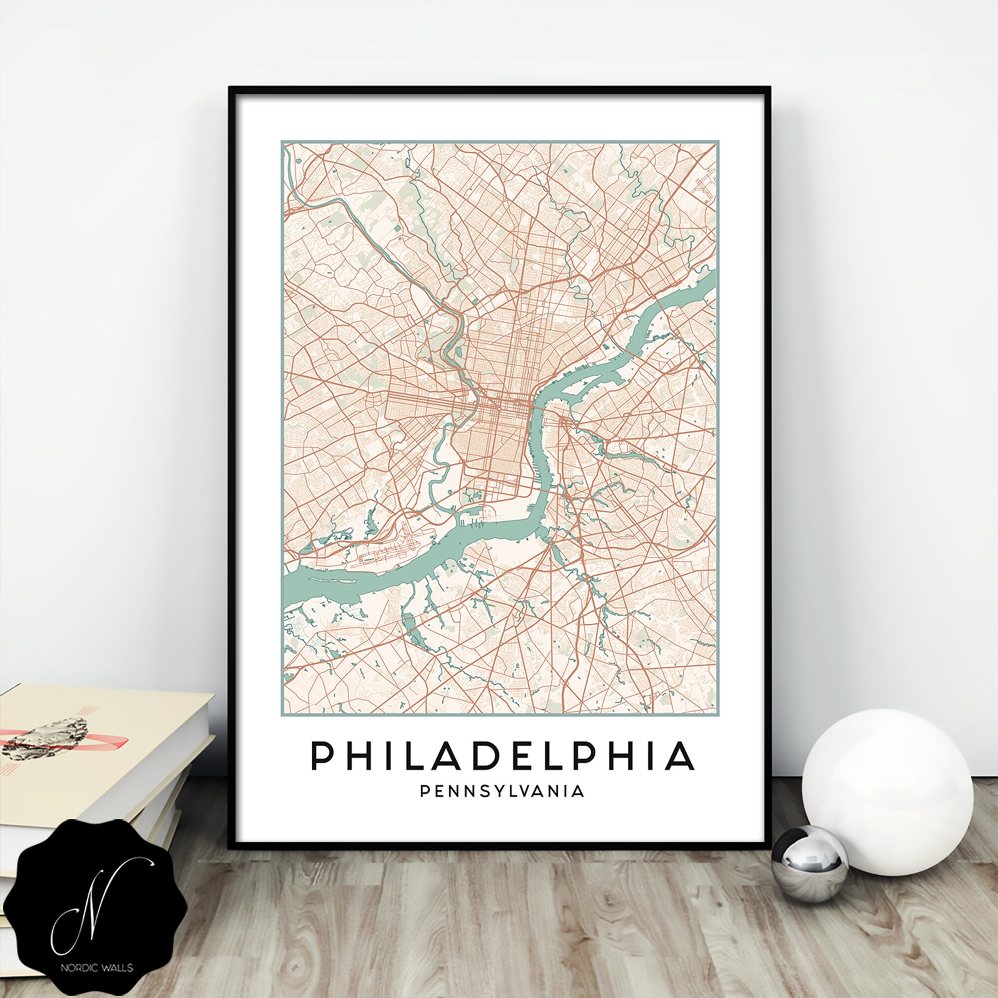 Custom City Map Wall Art High Quality Printable Map of Any - Etsy