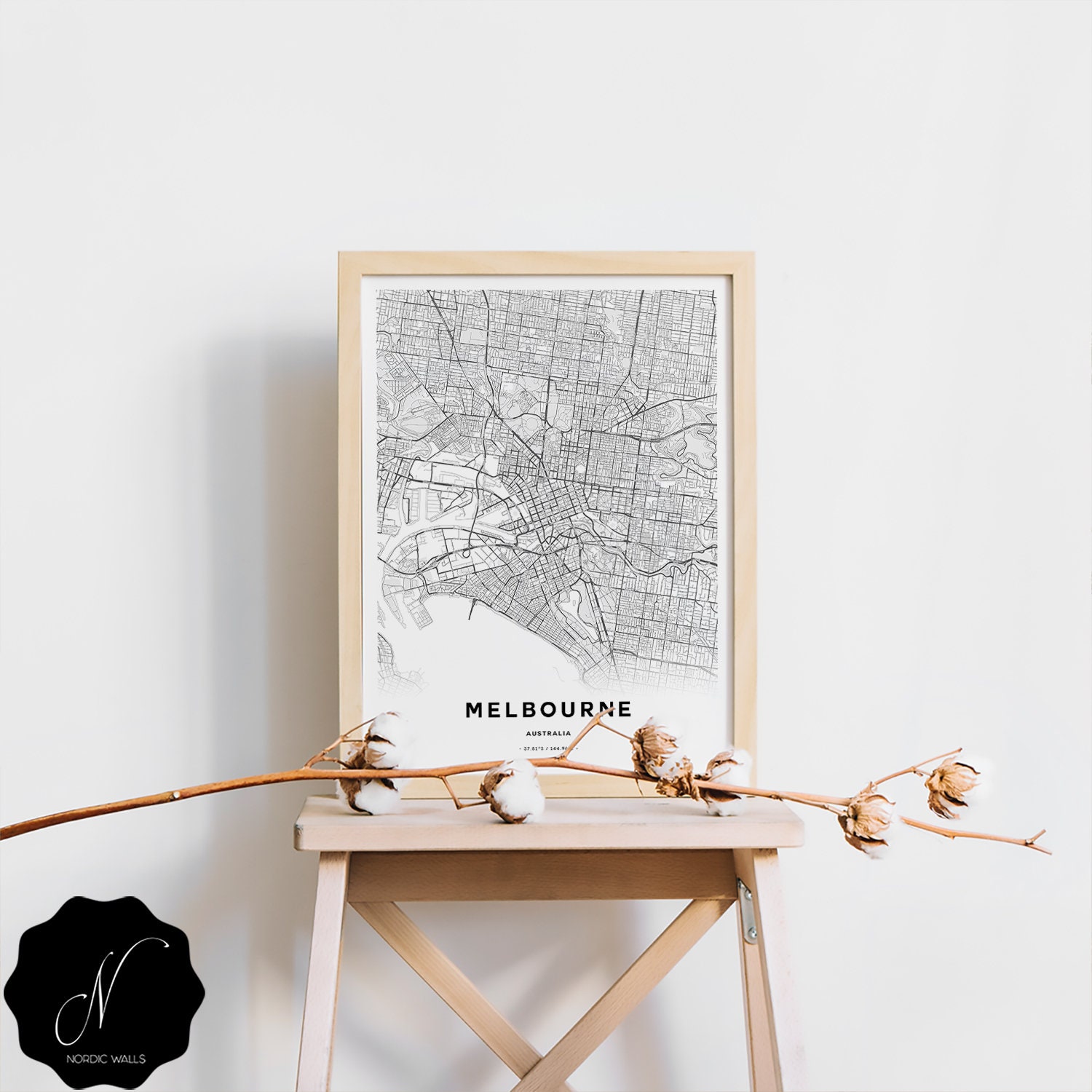 Melbourne Map Print Melbourne City Map Wall Art Prints Map - Etsy