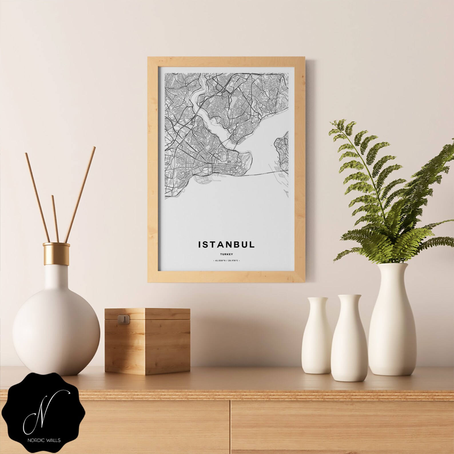 Istanbul Map Print Istanbul City Map Wall Art Map as Art - Etsy