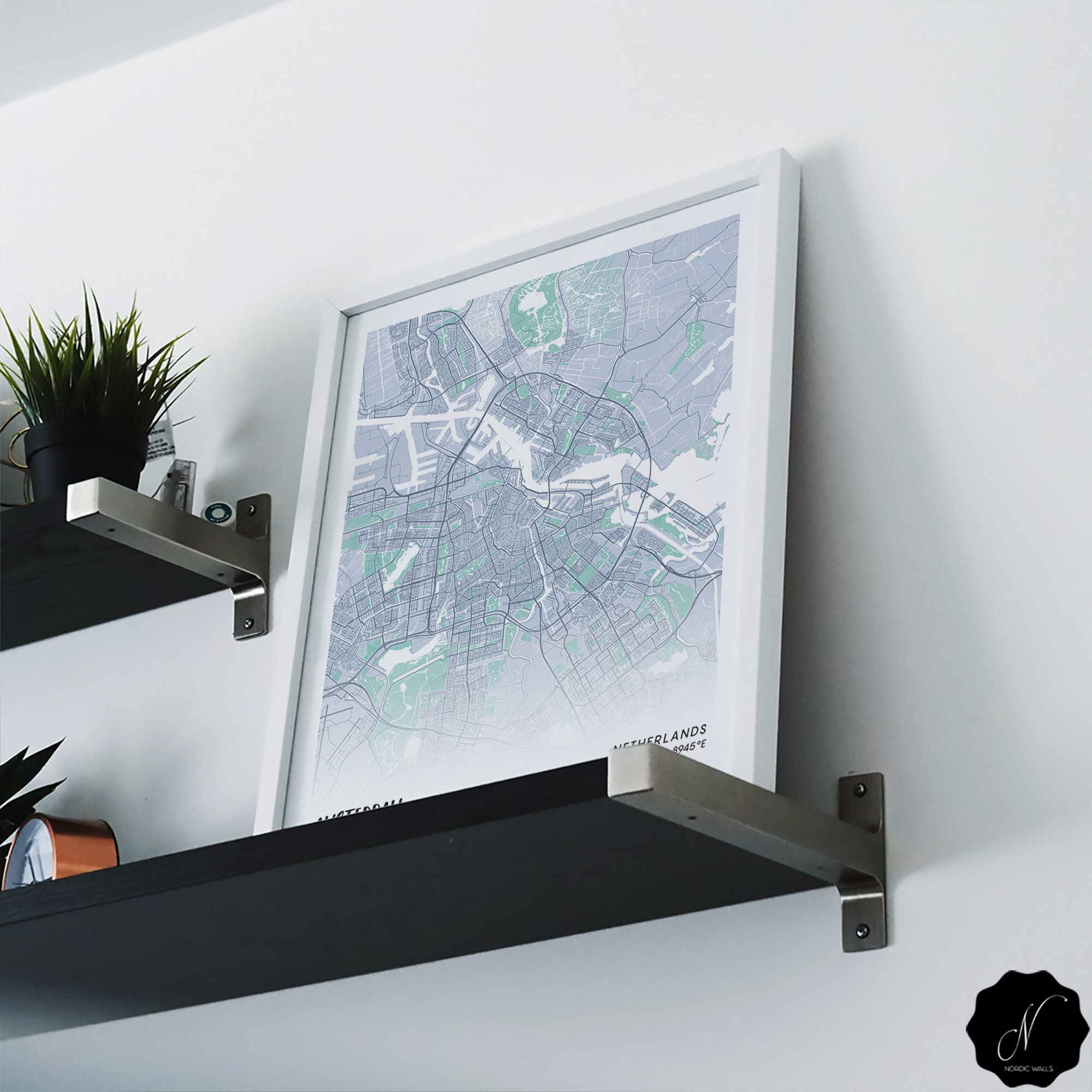 Custom Map Printable Wall Art Modern Custom City Map Prints - Etsy