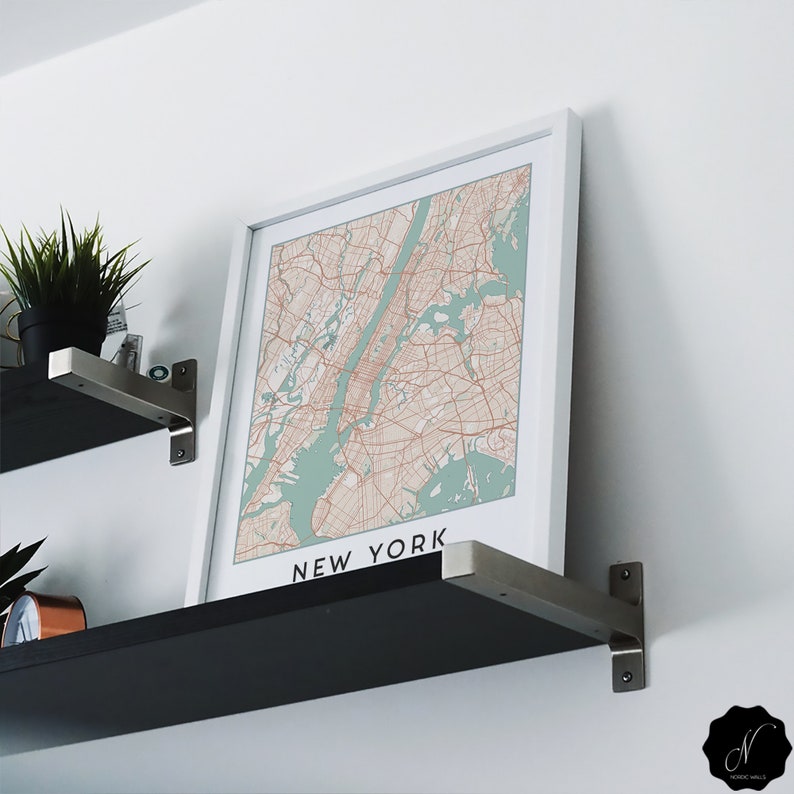 Custom City Map Wall Art High Quality Printable Map of Any - Etsy