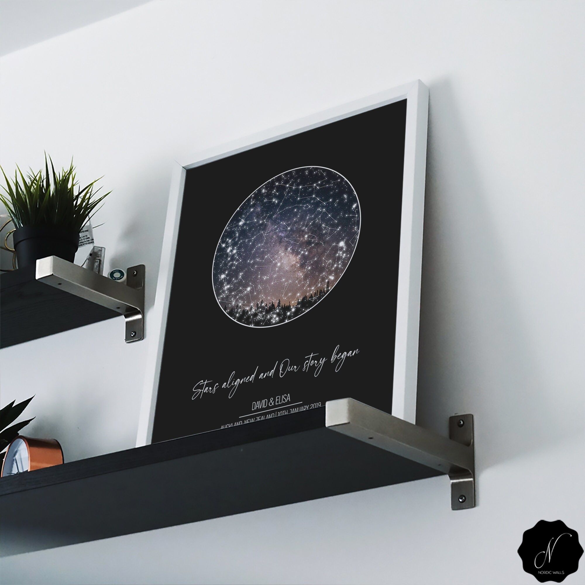 Custom Star Map, Anniversary Star Map Gift, Night Sky Star Map, Star ...