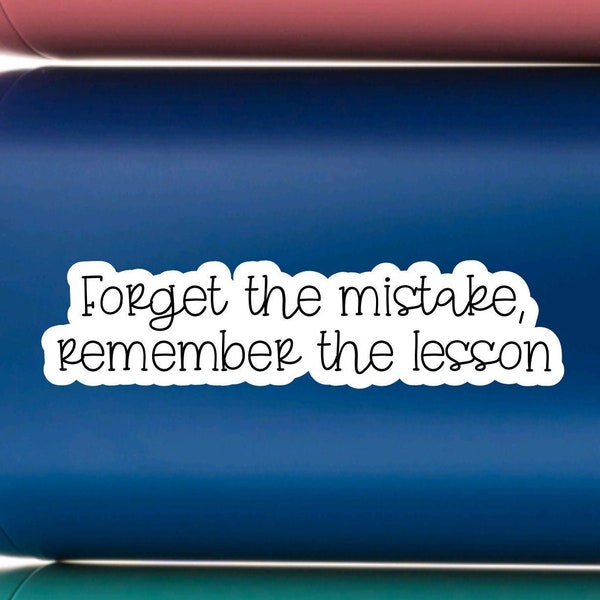 Forget the Mistake - Etsy