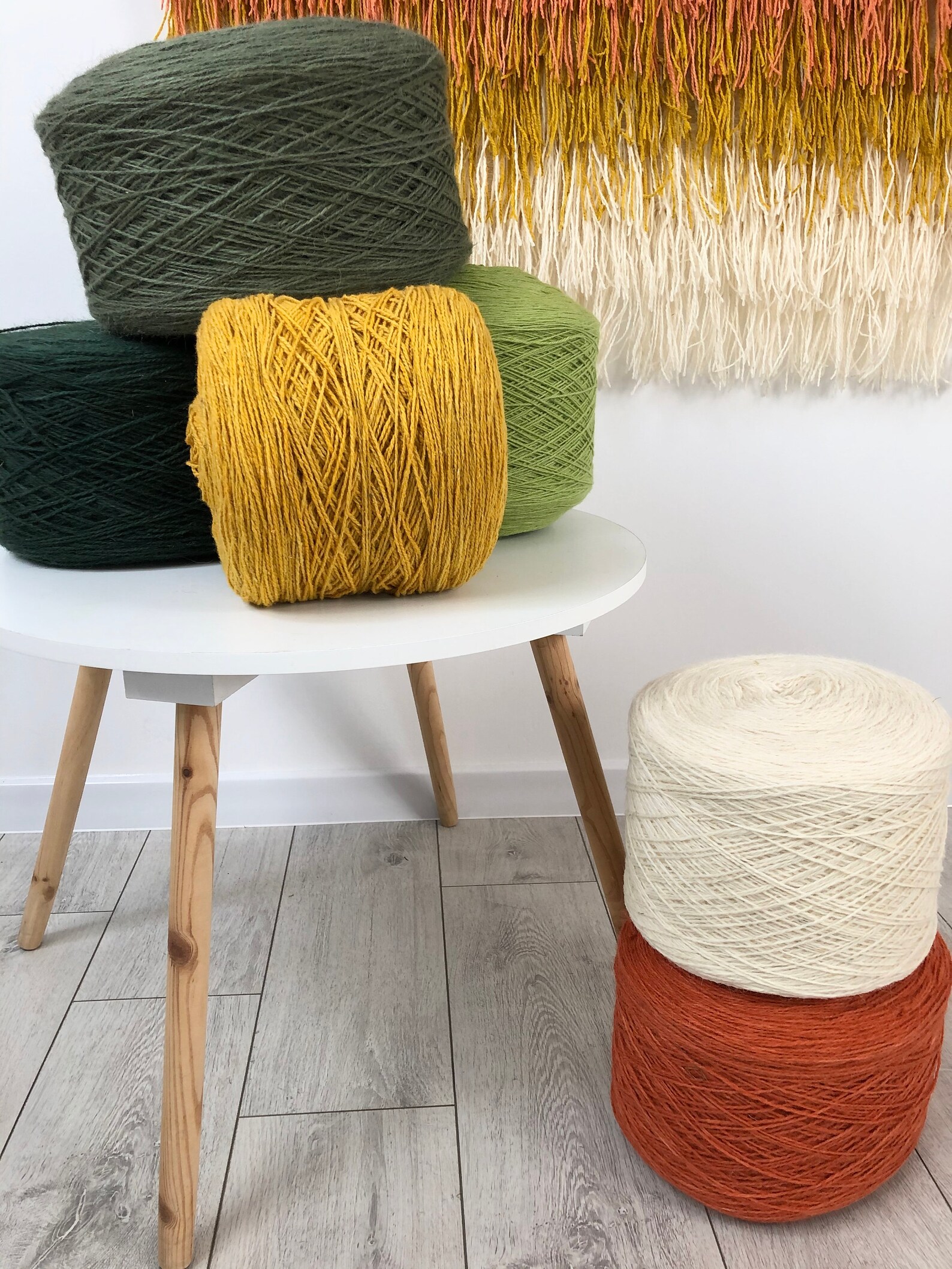 Large Wool Art Wool Wall Decor Natural Knitting Wool - Etsy