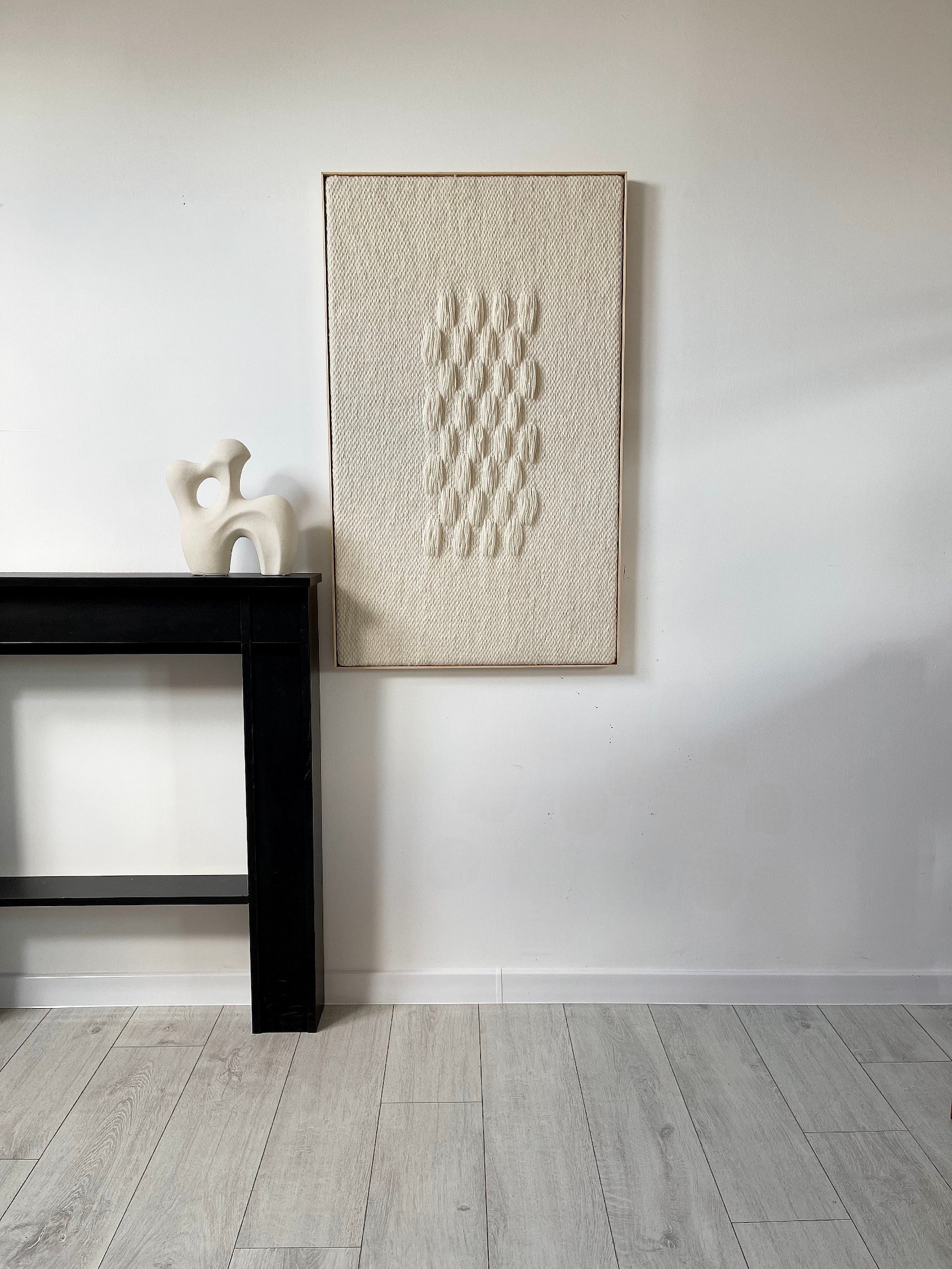 Large Framed Wall Art Textile Wall Decor Weaving Wall Hanging Natural ...