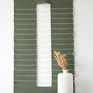 Wool and Cotton String Tapestry, Modern Macrame Wall Hanging , Wool ...