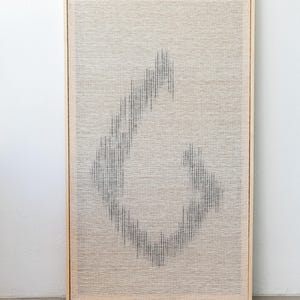 Huek Framed Wall Hanging Modern Wall Decoration Wool Weaving Wall Art ...