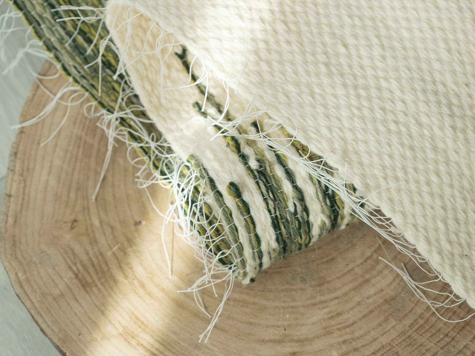 Large Wool Boho Decor Dip Dyed Yarn Wall Hanging Wolle | Etsy