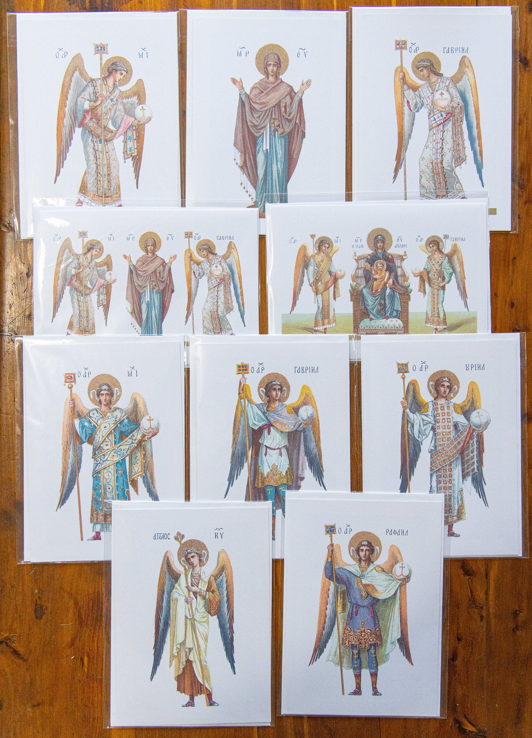 Angel Greeting Cards 10-pack: Archangels Michael, Raphael, Gabriel and ...