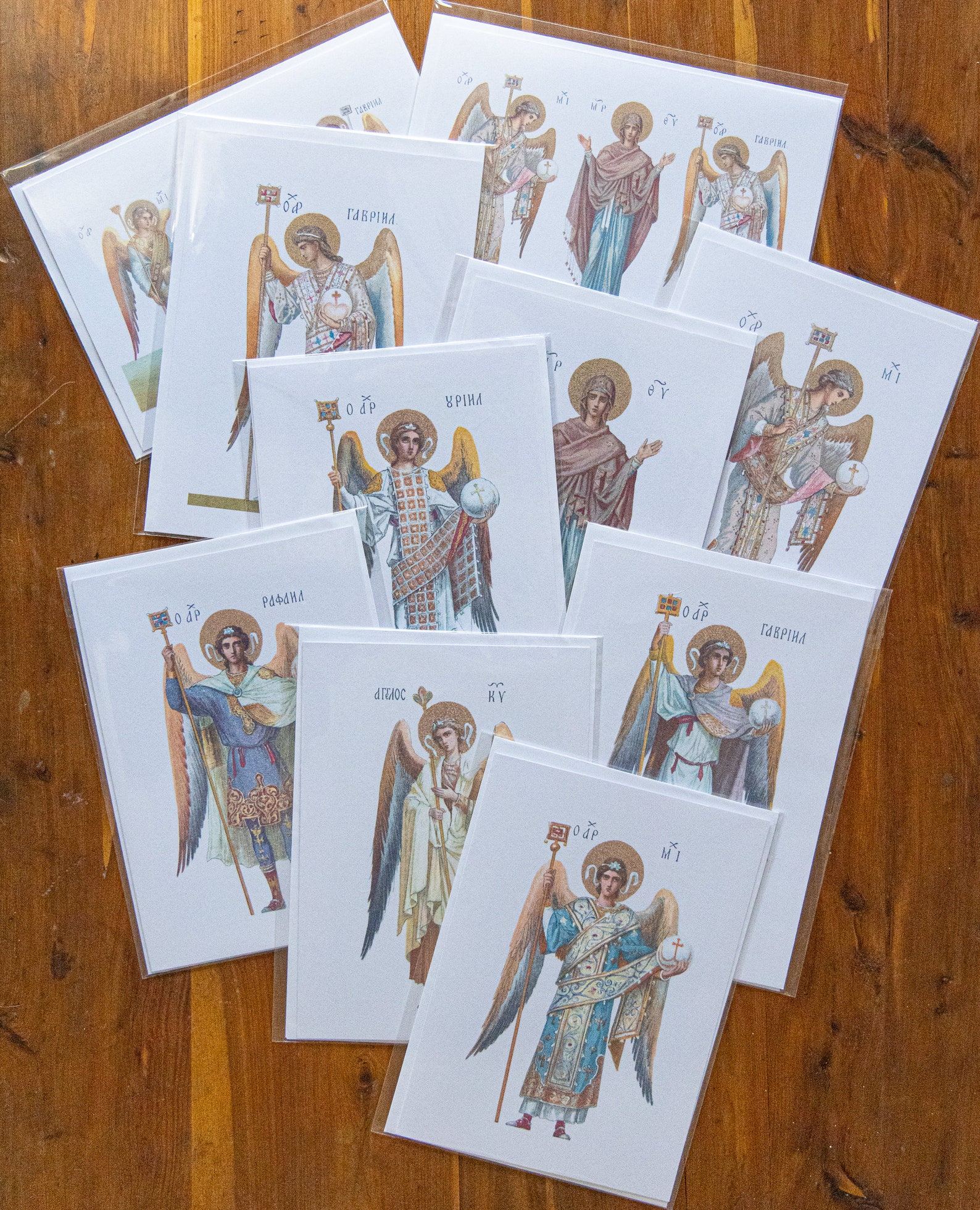 Angel Greeting Cards 10-pack: Archangels Michael Raphael - Etsy