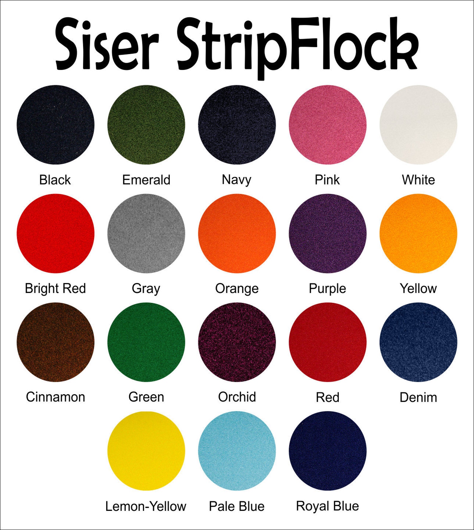 Siser Stripflock Heat Transfer Vinyl HTV 12 X 15 - Etsy