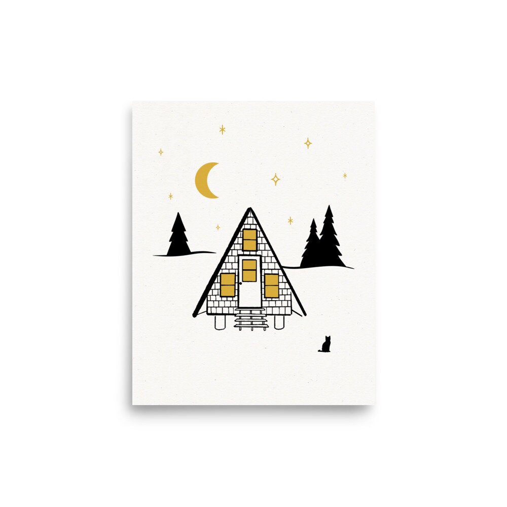 A-frame Print, Midcentury Poster, Atomic Age Decor - Etsy