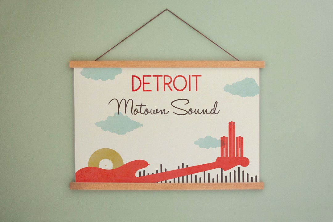 Detroit Motown Sound Poster impresión 18x12 motown music - Etsy España