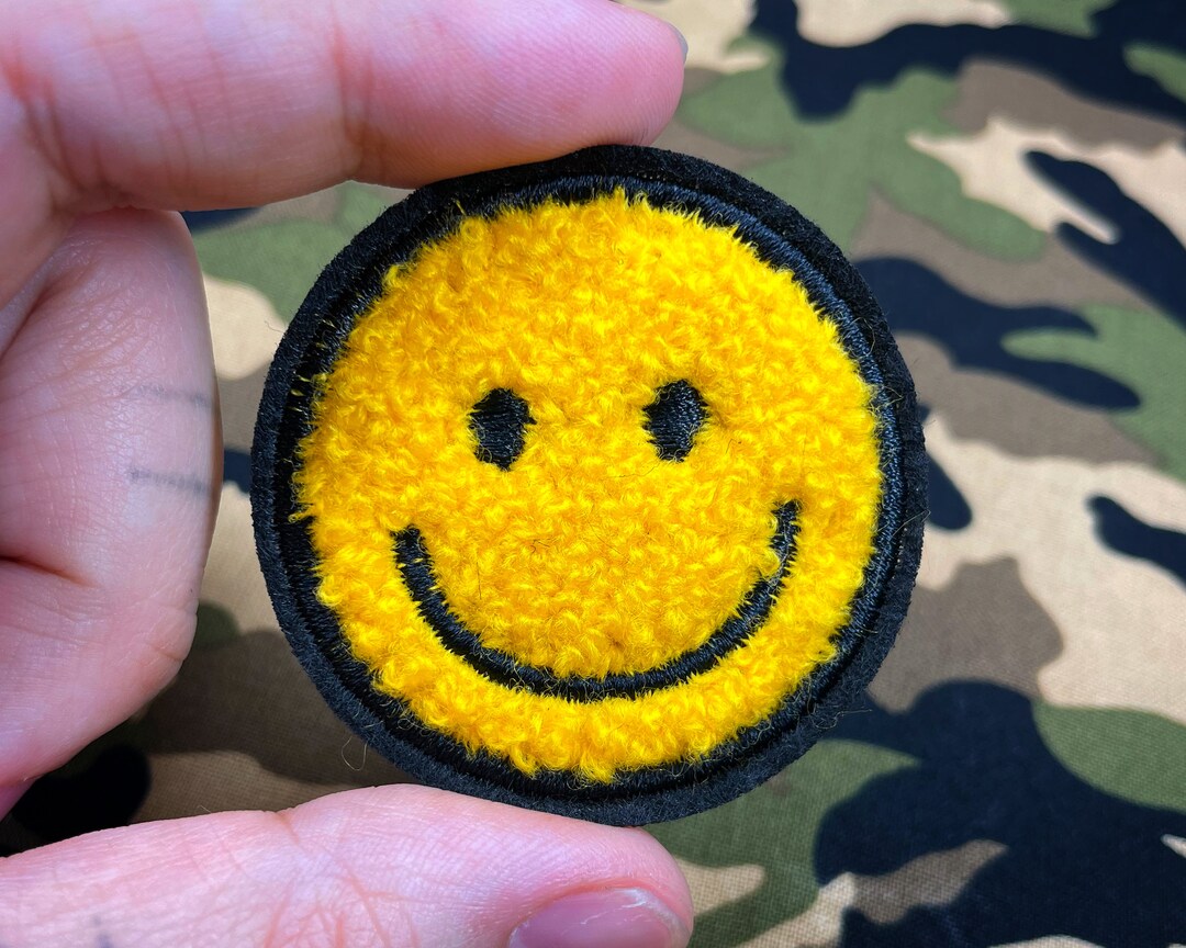Smiley Face Patch - Etsy