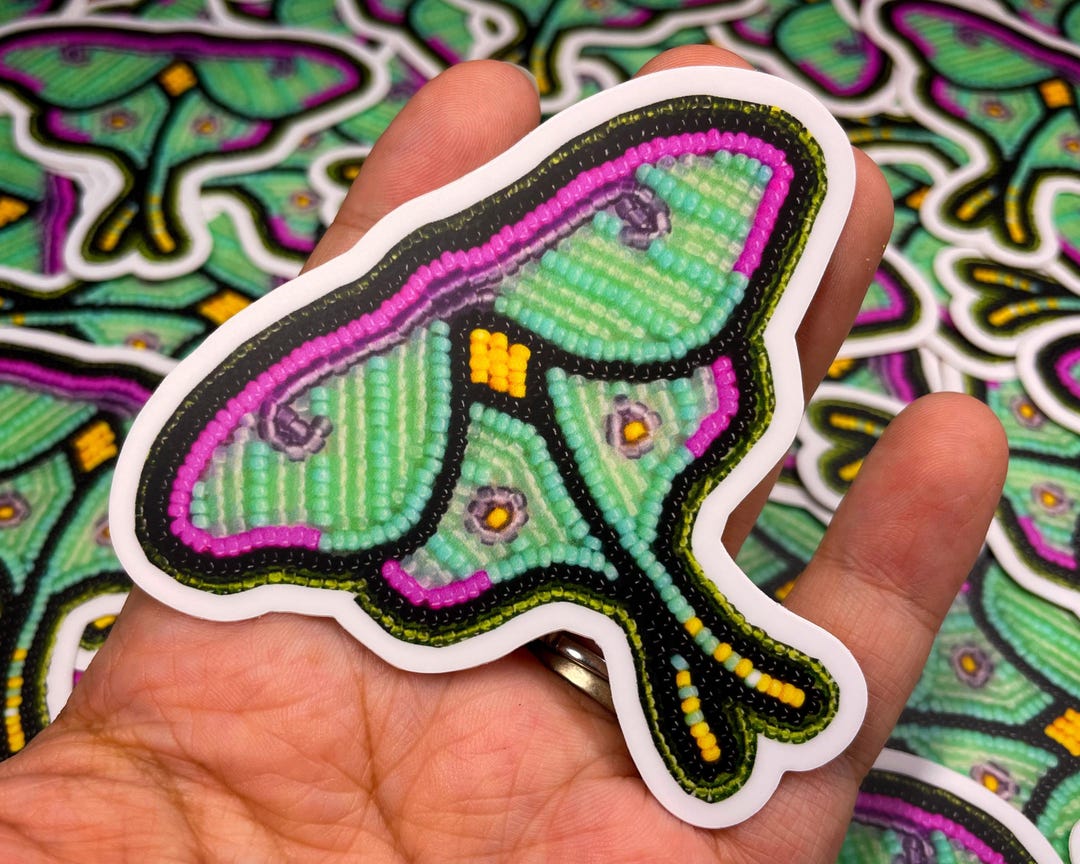 Luna Moth Sticker - Etsy