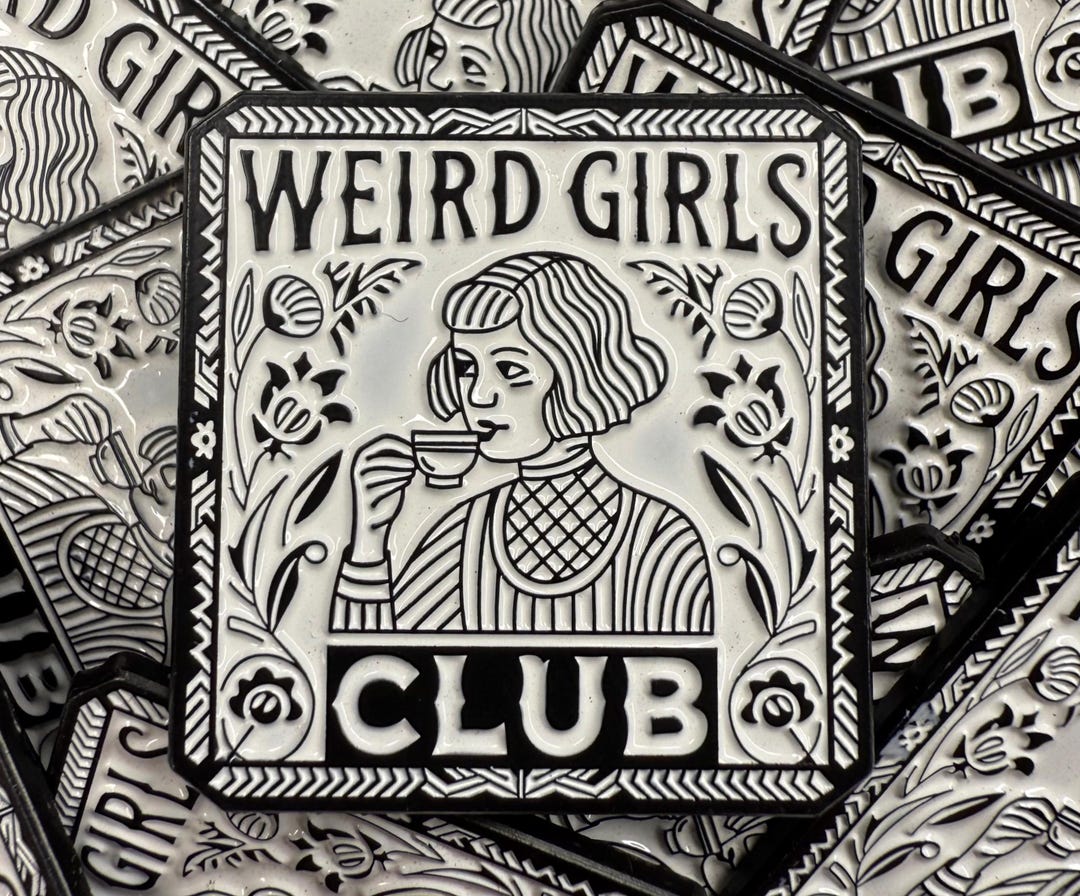 Weird Girls Club Enamel Pin - Etsy