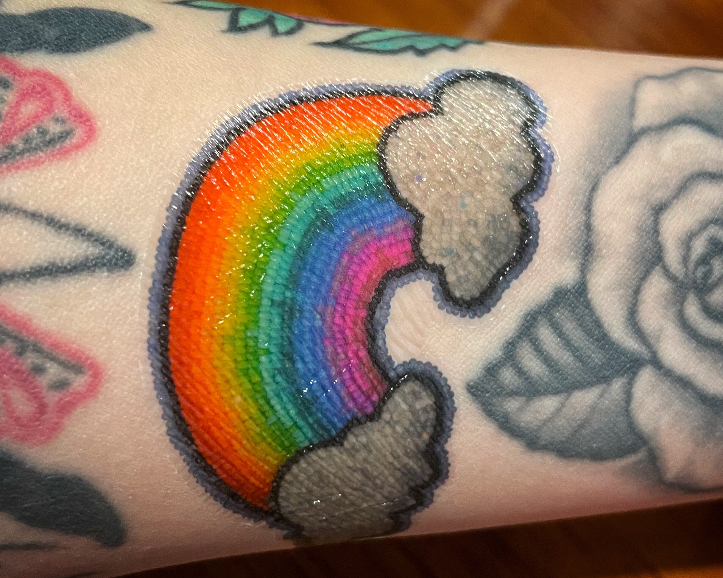 Temporary Tattoo - Rainbow - Etsy