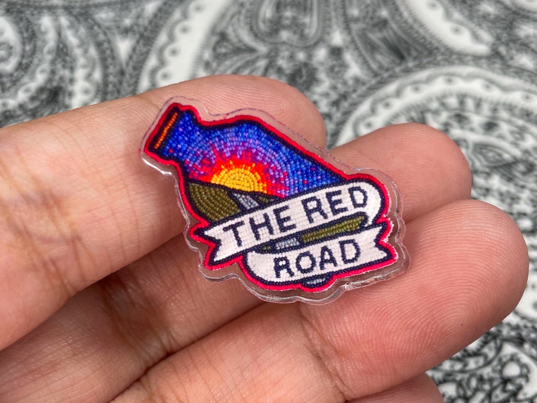 The Red Road Acrylic Pin - Etsy