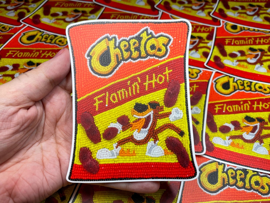 Flamin’ Hot Cheetos Beadwork Sticker - Etsy